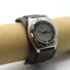 Relic | Accessories | Vintage Relic 4mm Silver Tone Watch Wide Leather ...